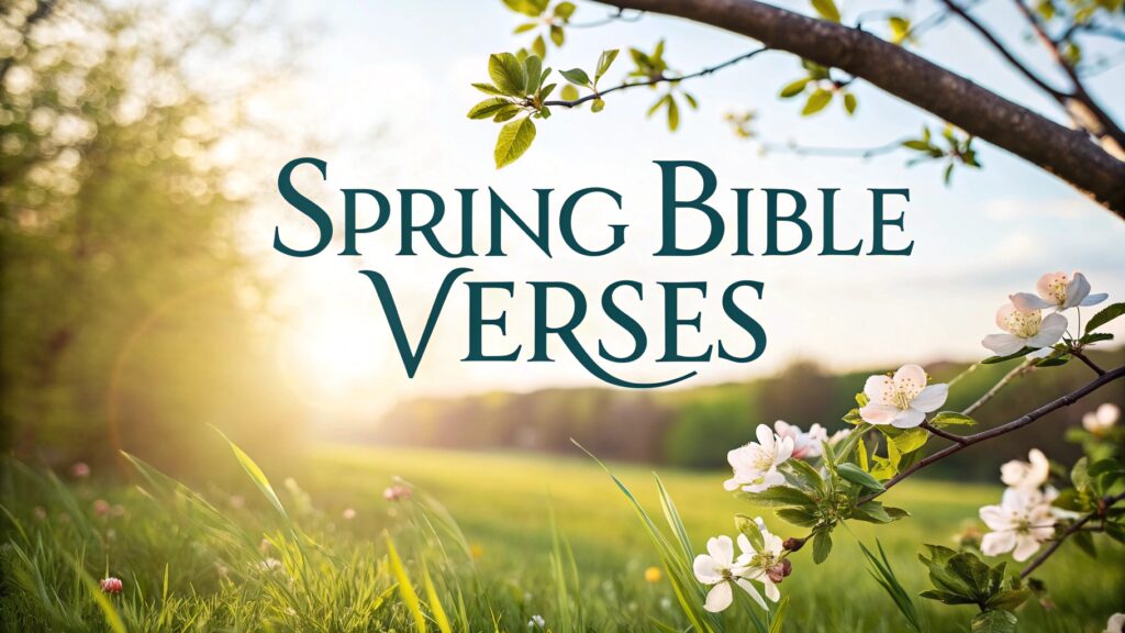 20 Refreshing Spring Bible Verses to Renew Your Spirit
