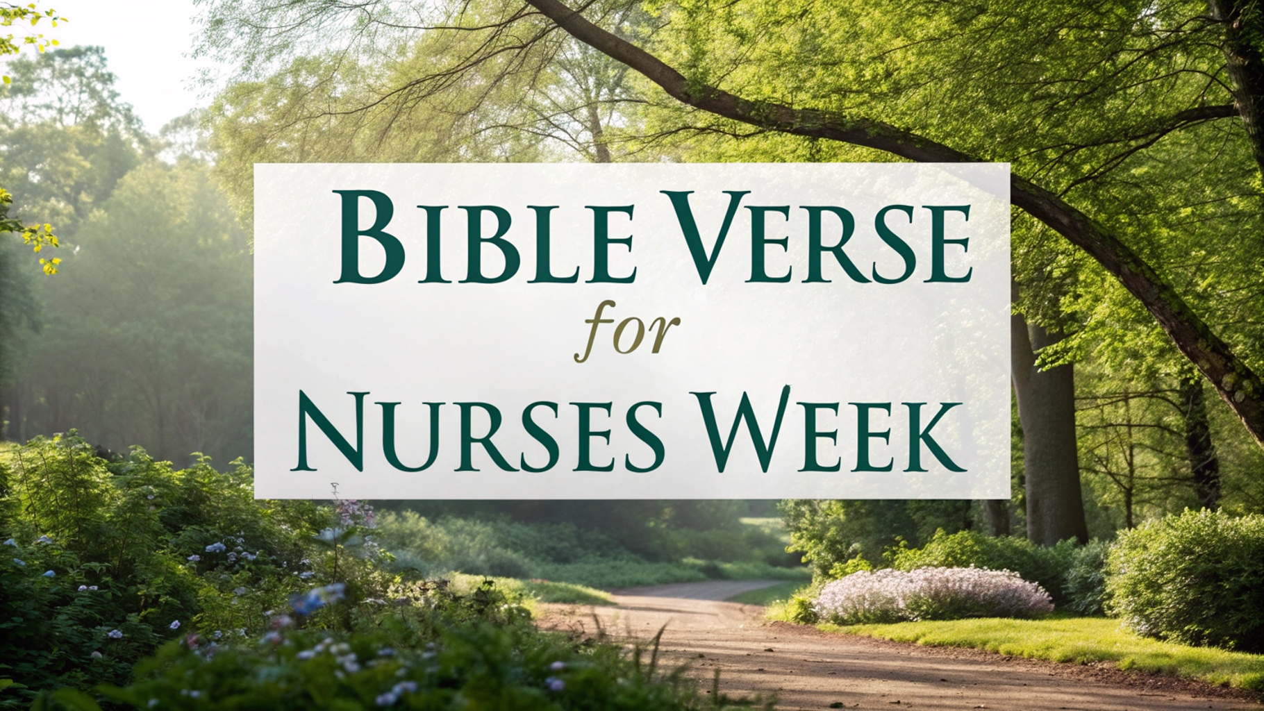 18 Uplifting Bible Verses for Nurses Appreciation Week