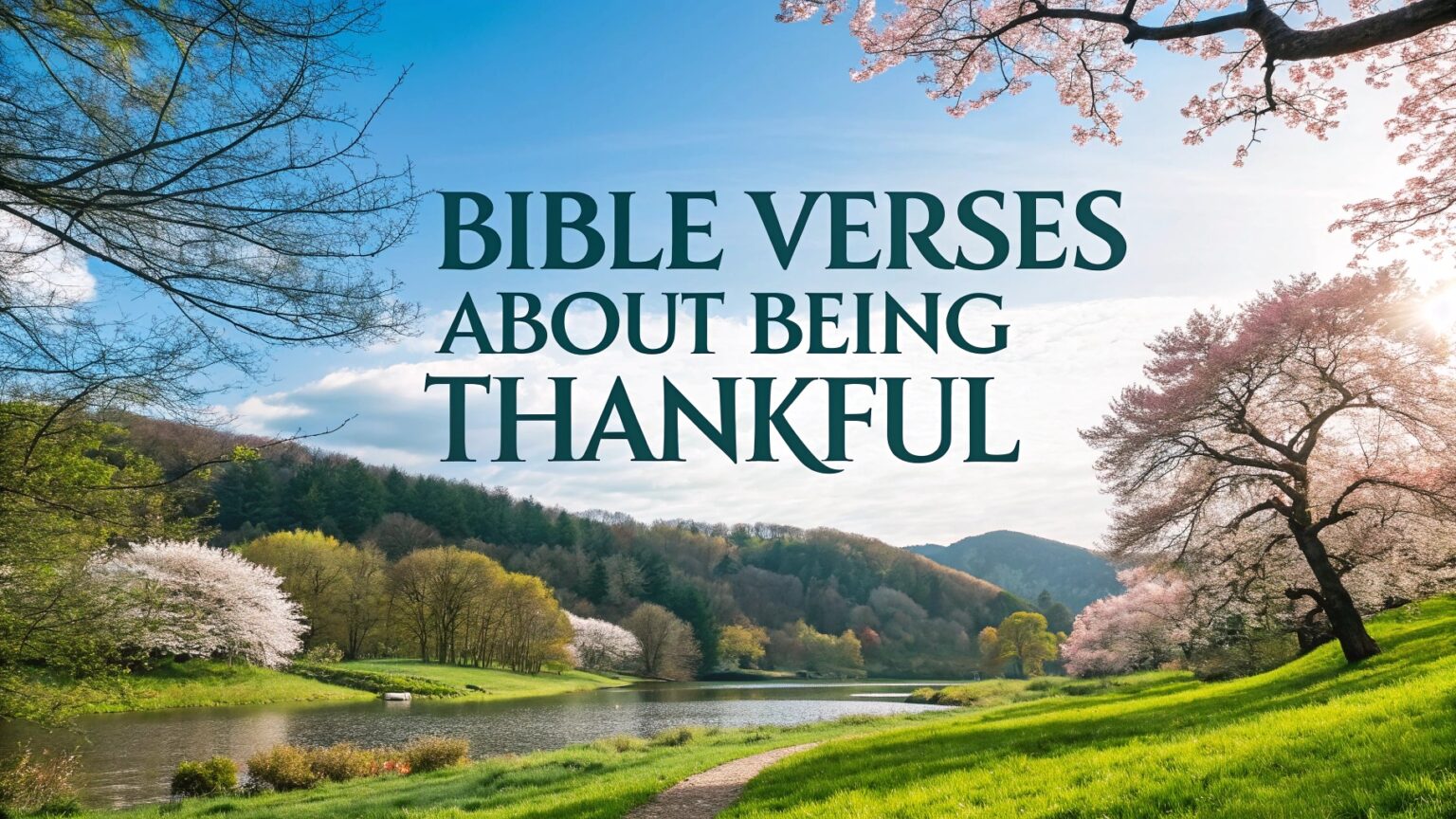 20 Bible Verses About Being Thankful & Grateful Daily