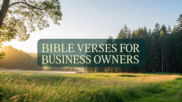 15 Inspiring Bible Verses for Business Owners Seeking Success and Purpose