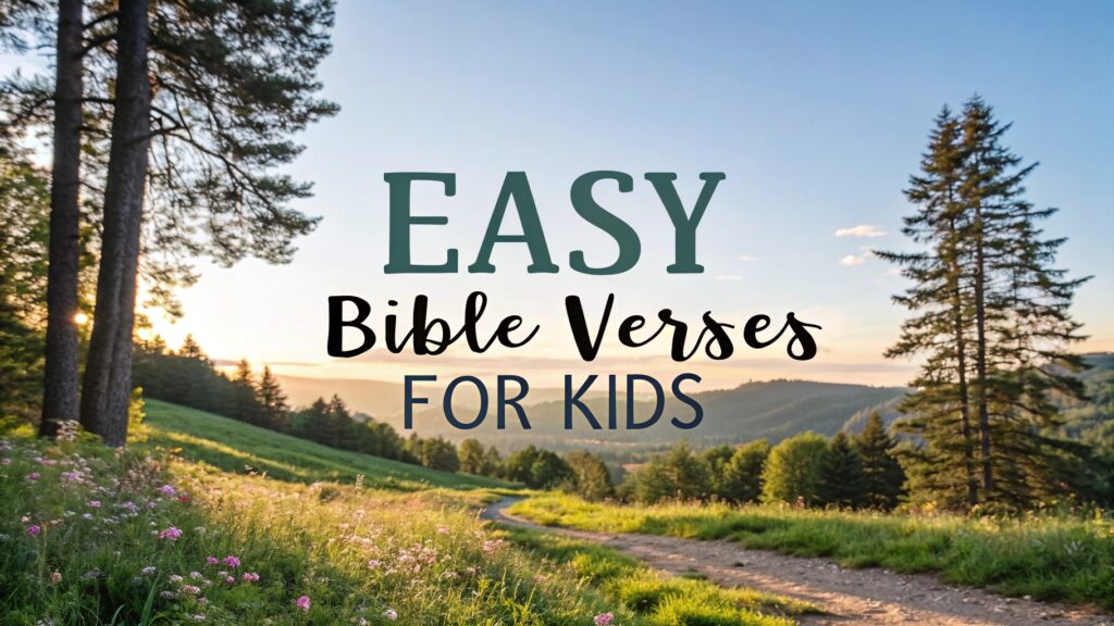 18 Easy Bible Verses For Kids to Learn & Love Instantly