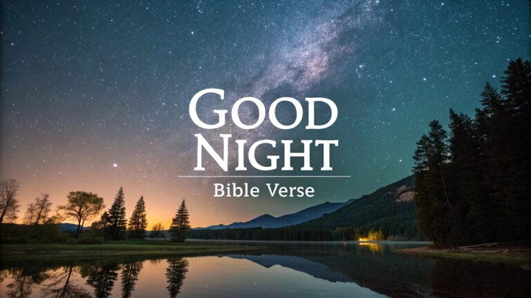 19 Good Night Bible Verse for Peaceful Sleep & Comfort