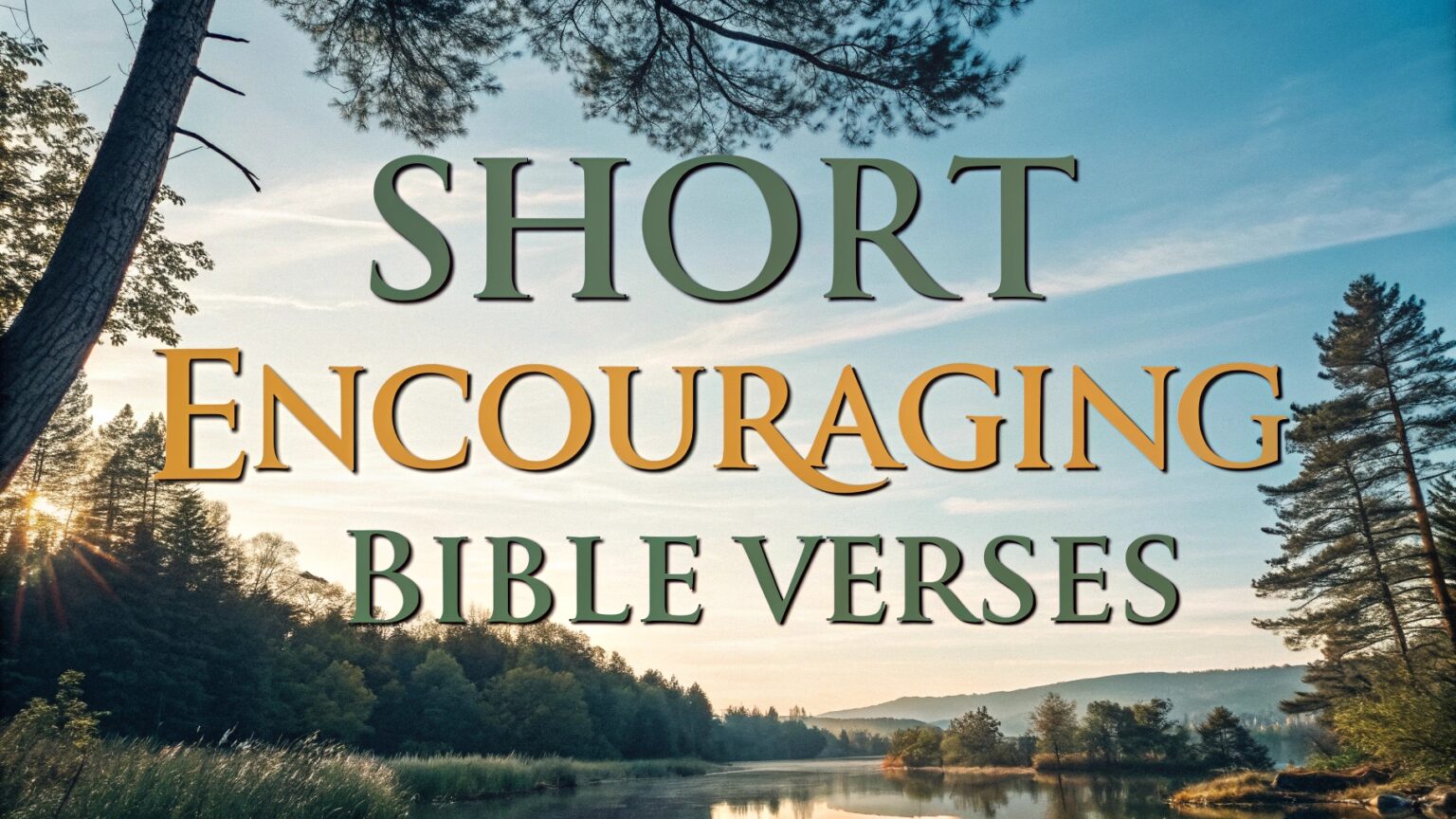 20 Short Encouraging Bible Verses to Lift Your Spirit